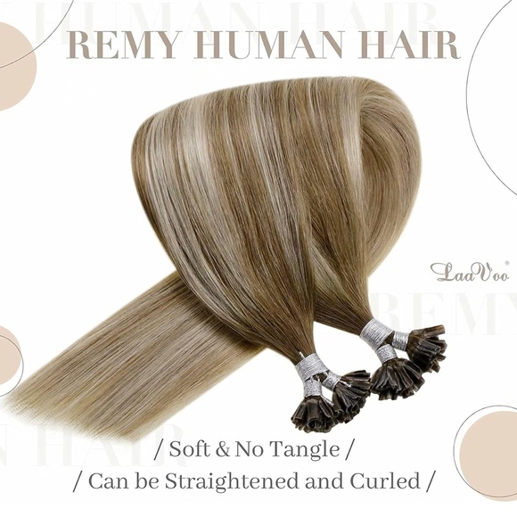 LaaVoo | Hair | Keratin U Tip Balayage Human Hair Extensions Light ...